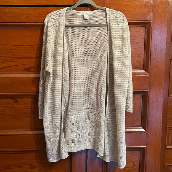 CJ Banks | Sweaters | Cj Banks Lightweight Openwork Sweater | Poshmark